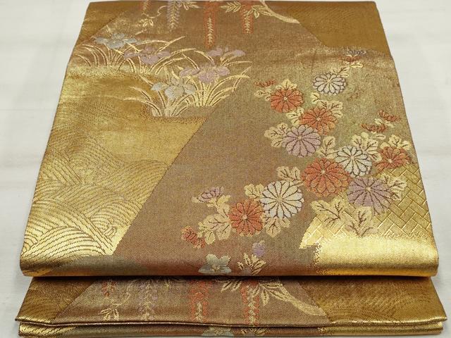 ■■■　サイズ　■■■ 長さ 440cm 幅 30.5cm程 ■■■　商品詳細　■■■ 【正絹】 詳細に関しましては、画像をご確認ください。 大変上質な逸品になります。 お安く出品致しますので、是非この機会にいかがでしょうか？ ■■■　注意...