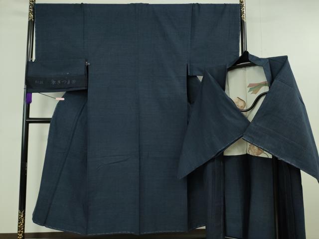 ■■■　サイズ　■■■ 【着物】 身丈 147.5cm（肩から） 裄丈 69.5cm 袖丈 50.5cm 袖幅 35cm 前幅 28.5cm 後幅 32.5cm 着物縫いこみ 内揚げ 8.5cm 裄 お袖側 約 1.5cm　身頃側 約 1c...