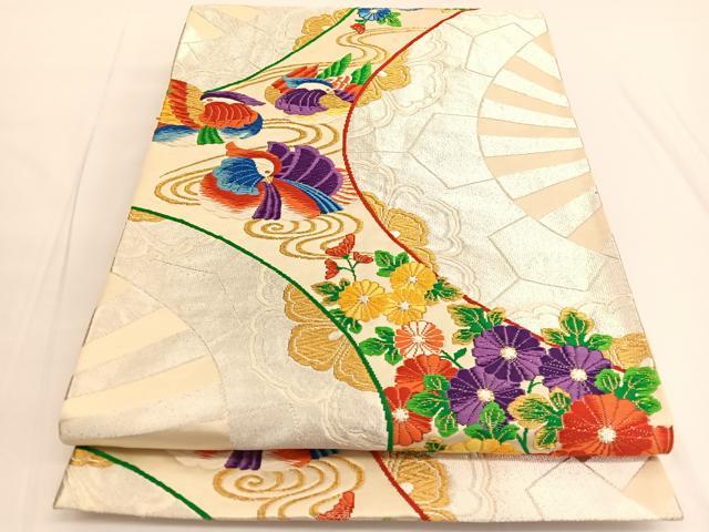 ■■■　サイズ　■■■ 長さ 424cm 幅 30.5cm程 ■■■　商品詳細　■■■ 【正絹・芯なし】 詳細に関しましては、画像をご確認ください。 大変上質な逸品になります。 お安く出品致しますので、是非この機会にいかがでしょうか？ ■■...