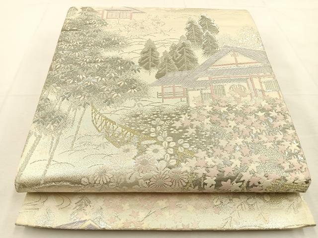 ■■■　サイズ　■■■ 長さ 424cm 幅 31cm程 ■■■　商品詳細　■■■ 【正絹・芯なし】 詳細に関しましては、画像をご確認ください。 大変上質な逸品になります。 お安く出品致しますので、是非この機会にいかがでしょうか？ ■■■　...