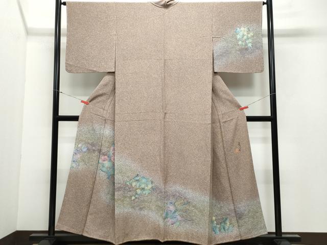 ■■■　サイズ　■■■ 身丈 154cm（肩から） 裄丈 64cm 袖丈 48.5cm　縫込み 4.5cm 袖幅 32.5cm 前幅 27.5cm 後幅 31.5cm 着物縫いこみ 内揚げ 9cm 裄 お袖側 約3.5cm　身頃側 約2.5...