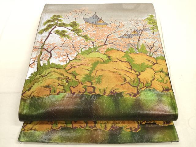 ■■■　サイズ　■■■ 長さ 416cm 幅 30.5cm程 ■■■　商品詳細　■■■ 【正絹・芯なし】 詳細に関しましては、画像をご確認ください。 大変上質な逸品になります。 お安く出品致しますので、是非この機会にいかがでしょうか？ ■■...