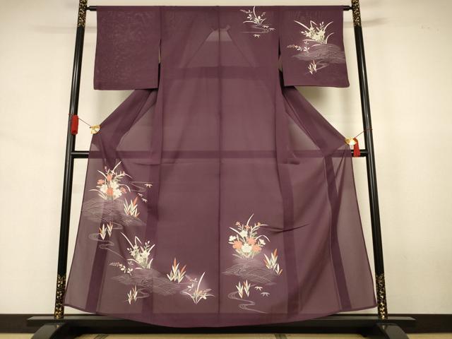 ■■■　サイズ　■■■ 身丈 157cm（肩から） 裄丈 62cm 袖丈 46cm　縫込み 4.5cm 袖幅 32cm 前幅 24cm 後幅 29.5cm 着物縫いこみ 内揚げ 2cm 裄 お袖側 約2cm　身頃側 約2cm ■■■　商品詳...