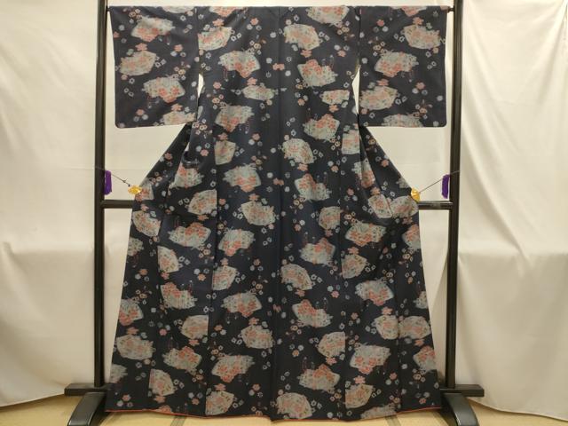 ■■■　サイズ　■■■ 身丈 163cm（肩から） 裄丈 66cm 袖丈 48cm　縫込み 6.5cm 袖幅 33.5cm 前幅 24cm 後幅 29.5cm 着物縫いこみ 内揚げ 0cm 裄 お袖側 約2.5cm　身頃側 約1.5cm ■...