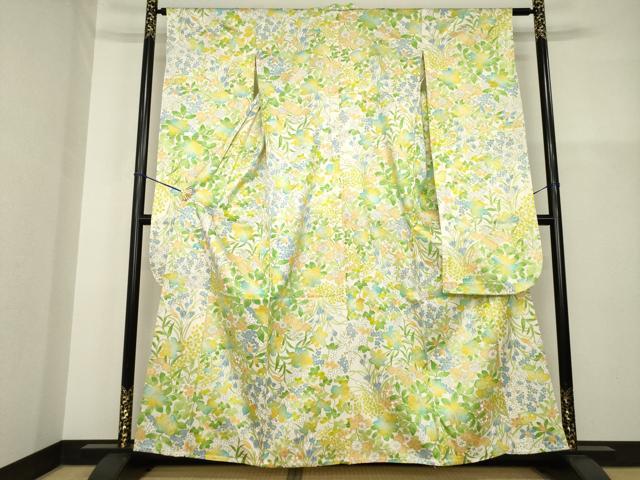 ■■■　サイズ　■■■ 身丈 158cm（肩から） 裄丈 61.5cm 袖丈 103cm　縫込み 3cm 袖幅 31.5cm 前幅 24cm 後幅 29cm 着物縫いこみ 内揚げ 0cm 裄 お袖側 約2cm　身頃側 約2cm ■■■　商品...