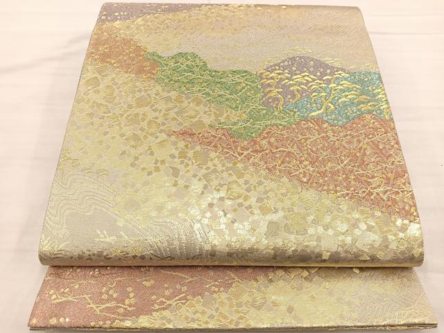 ■■■　サイズ　■■■ 長さ 438cm 幅 30.5cm程 ■■■　商品詳細　■■■ 【正絹】 詳細に関しましては、画像をご確認ください。 大変上質な逸品になります。 お安く出品致しますので、是非この機会にいかがでしょうか？ ■■■　注意...