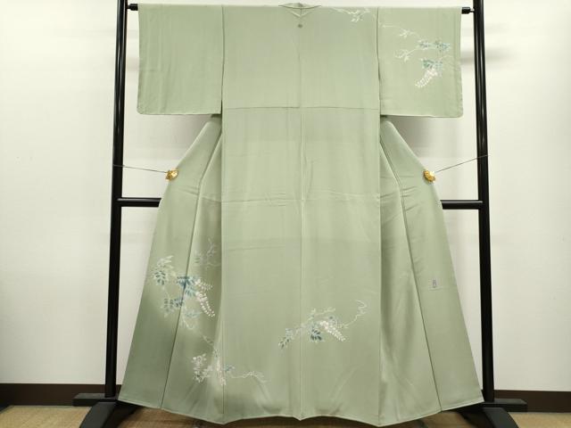 ■■■　サイズ　■■■ 身丈158cm（肩から） 裄丈 64cm 袖丈 44cm　縫込み 3cm 袖幅 32.5cm 前幅 25cm 後幅 30.5cm 着物縫いこみ 内揚げ 11.5cm 裄 お袖側 約3.5cm　身頃側 約5cm ■■■...