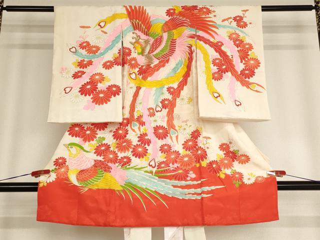 ■■■　サイズ　■■■ 【着物】 身丈 96.5cm（肩から） 裄丈 44cm 袖丈 56cm ■■■　商品詳細　■■■ 産着【正絹】の状態は特に目立ったシミ汚れなどもなく大変良い状態です。 大変上質な逸品になります。 お安く出品致しますの...