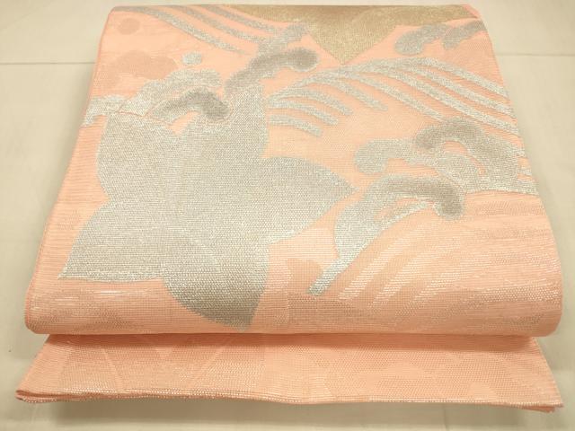 ■■■　サイズ　■■■ 長さ 414cm 幅 30.5cm程 ■■■　商品詳細　■■■ 【正絹】 状態は接写画像のように 裏地・太鼓上部・前柄に薄い汚れがございますが その他特に目立ったシミ汚れなどもなく大変良い状態です。 大変上質な逸品に...