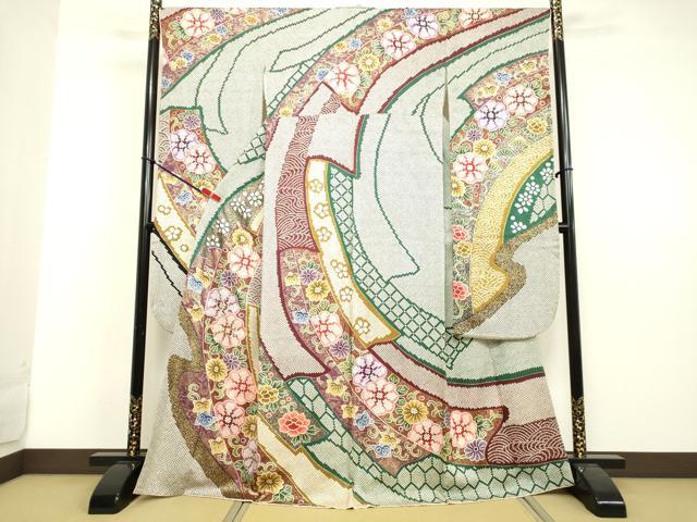 ■■■　サイズ　■■■ 身丈 168cm（肩から） 裄丈 68.5cm 袖丈 116cm　縫込み 9cm 袖幅 35.5cm 前幅 25.5cm 後幅 30cm 着物縫いこみ 内揚げ 4cm 裄 お袖側 約2cm　身頃側 約2cm ■■■　...