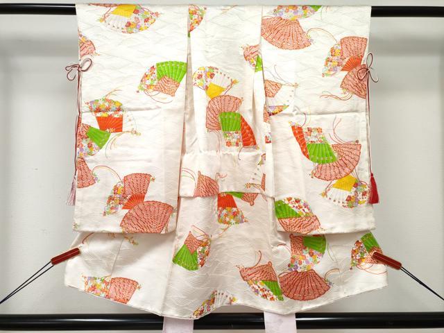 ■■■　サイズ　■■■ 【着物】 身丈 77cm（肩から） 裄丈 36cm 袖丈 56.5cm ※肩上げ約3.5cm、腰上げ約10cm上がっております。 ■■■　商品詳細　■■■ 産着【正絹】 状態は特に目立ったシミ汚れなどもなく大変良い状...