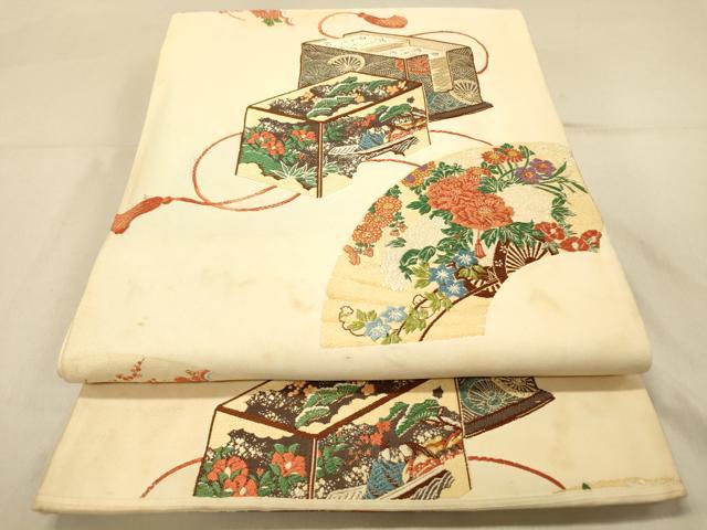 ■■■　サイズ　■■■ 長さ 424cm 幅 30.5cm程 ■■■　商品詳細　■■■ 【正絹】 詳細に関しましては、画像をご確認ください。 大変上質な逸品になります。 お安く出品致しますので、是非この機会にいかがでしょうか？ ■■■　注意...