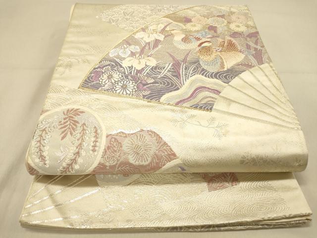 ■■■　サイズ　■■■ 長さ 424cm 幅 30cm程 ■■■　商品詳細　■■■ 【正絹・芯なし】 詳細に関しましては、画像をご確認ください。 大変上質な逸品になります。 お安く出品致しますので、是非この機会にいかがでしょうか？ ■■■　...