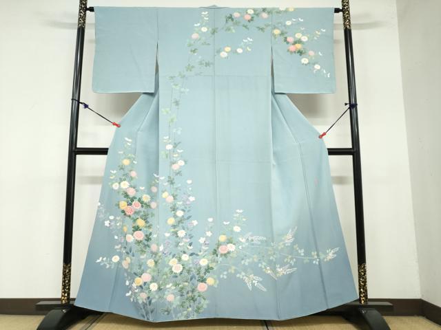 ■■■　サイズ　■■■ 身丈 158cm（肩から） 裄丈 63.5cm 袖丈 49cm　縫込み 3cm 袖幅 33cm 前幅 23cm 後幅 29cm 着物縫いこみ 内揚げ 7cm 裄 お袖側 約3cm　身頃側 約3cm ■■■　商品詳細　...