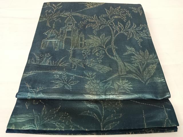 ■■■　サイズ　■■■ 長さ 408cm 幅 30cm程 ■■■　商品詳細　■■■ 【正絹・芯なし】 詳細に関しましては、画像をご確認ください。 大変上質な逸品になります。 お安く出品致しますので、是非この機会にいかがでしょうか？ ■■■　...