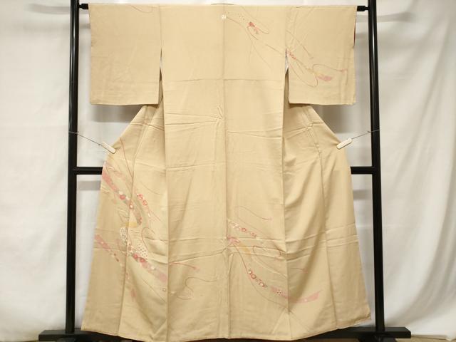 ■■■　サイズ　■■■ 身丈 155cm（肩から） 裄丈 63cm 袖丈 47cm　縫込み 4cm 袖幅 33cm 前幅 23cm 後幅 29cm 着物縫いこみ 内揚げ 1cm 裄 お袖側 約2cm　身頃側 約3cm ■■■　商品詳細　■■...