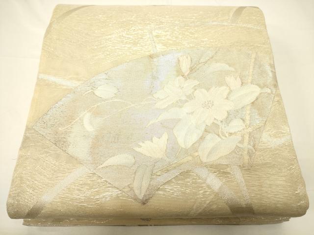 ■■■　サイズ　■■■ 長さ 432cm 幅 31.5cm程 ■■■　商品詳細　■■■ 【正絹・芯なし】 状態は接写画像のように表地所々・裏地に薄い汚れがございます。 大変上質な逸品になりますのでぜひお手入れをされてお召しになられてはいかが...