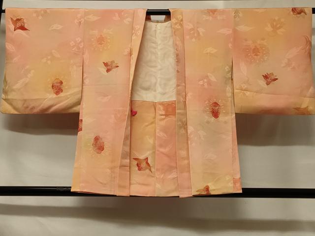 ■■■　サイズ　■■■ 身丈 77.5cm（肩から） 裄丈 65.5cm 袖丈 46cm　縫込み 2.5cm 袖幅 34cm 前幅 18.5cm 後幅 30cm 裄 お袖側 約2cm　身頃側 約3cm ■■■　商品詳細　■■■ 【正絹】 状...