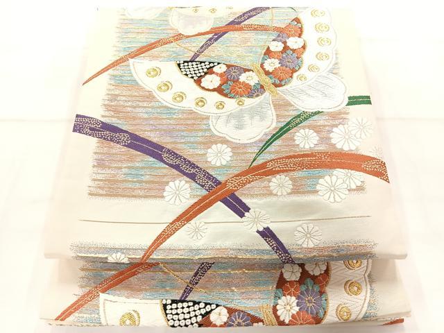 ■■■　サイズ　■■■ 長さ 420cm 幅 30.5cm程 ■■■　商品詳細　■■■ 【正絹】 詳細に関しましては、画像をご確認ください。 大変上質な逸品になります。 お安く出品致しますので、是非この機会にいかがでしょうか？ ※汚れ等に関...