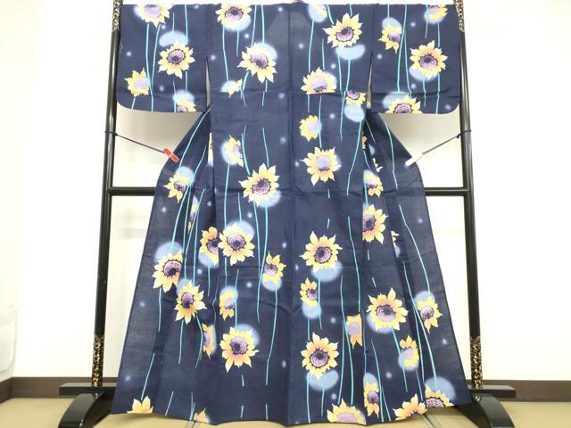 ■■■　サイズ　■■■ 身丈 162.5cm（肩から） 裄丈 70cm 袖丈 48cm　縫込み 1cm 袖幅 35cm 前幅 26cm 後幅 30cm 着物縫いこみ 内揚げ 0cm 裄 お袖側 約1cm　身頃側 約1cm ■■■　商品詳細　...