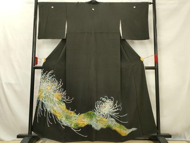 ■■■　サイズ　■■■ 身丈 158.5cm（肩から） 裄丈 66cm 袖丈 46.5cm　縫込み 4.5cm 袖幅 32.5cm 前幅 25cm 後幅 32cm 着物縫いこみ 内揚げ 0cm 裄 お袖側 約4cm　身頃側 約1cm ■■■...