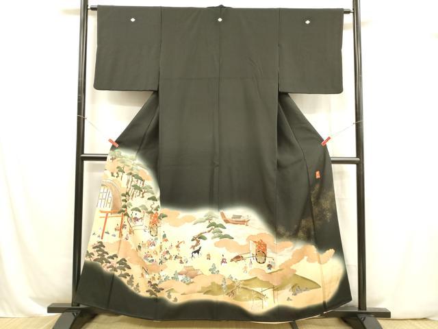 ■■■　サイズ　■■■ 身丈 157cm（肩から） 裄丈 62cm 袖丈 44cm　縫込み 5cm 袖幅 31.5cm 前幅 23cm 後幅 30cm 着物縫いこみ 内揚げ 12.5cm 裄 お袖側 約3.5cm　身頃側 約5cm ■■■　...