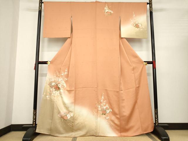 ■■■　サイズ　■■■ 身丈 162cm（肩から） 裄丈 66.5cm 袖丈 47cm　縫込み 7cm 袖幅 34cm 前幅 25cm 後幅 28cm 着物縫いこみ 内揚げ 5cm 裄 お袖側 約1cm　身頃側 約2cm ■■■　商品詳細　...