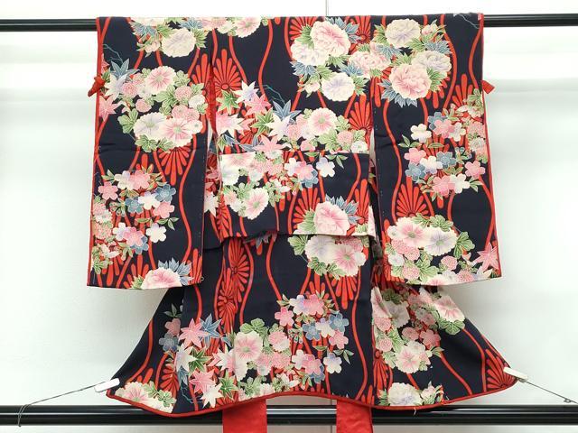 ■■■　サイズ　■■■ 身丈 78cm（肩から） 裄丈 38cm 袖丈 55cm 袖幅 22.5cm 前幅 14.5cm 後幅 15.5cm 着物縫いこみ 内揚げ 0cm （腰揚げ 10cm） 裄 お袖側 約 0cm　身頃側 約 2cm ■...