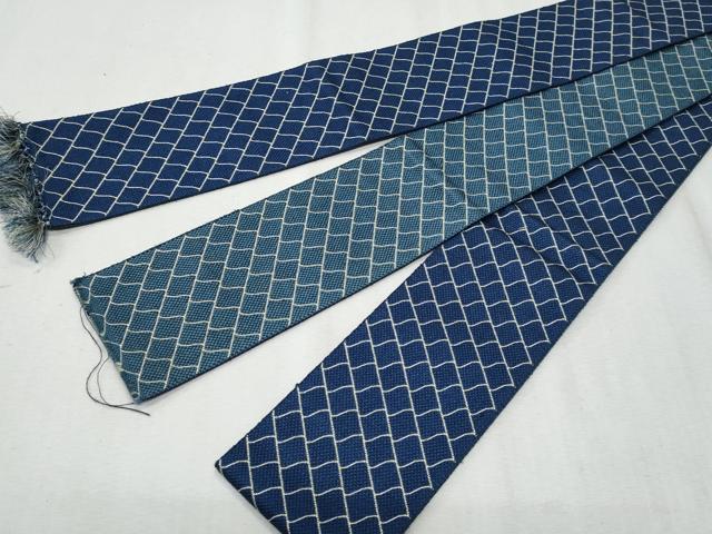 ■■■　サイズ　■■■ 長さ 412cm 幅 9.5cm程 ■■■　商品詳細　■■■ 【正絹】 詳細に関しましては、画像をご確認ください。 本場筑前博多織は、 福岡県福岡市博多区やその周辺で生産される絹織物です。 仏具のひとつである独鈷、華...