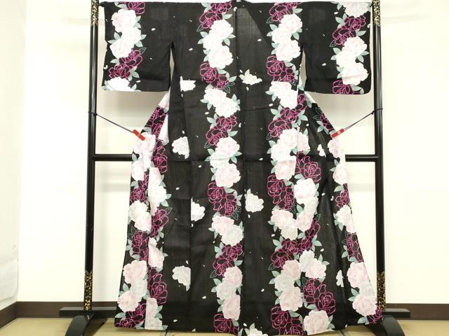 ■■■　サイズ　■■■ 身丈 163cm（肩から） 裄丈 66cm 袖丈 48cm　縫込み 1cm 袖幅 34cm 前幅 23cm 後幅 31cm 着物縫いこみ 内揚げ 0cm 裄 お袖側 約2cm　身頃側 約0cm ■■■　商品詳細　■■...