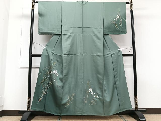 ■■■　サイズ　■■■ 身丈 159cm（肩から） 裄丈 62cm 袖丈 49cm　縫込み 4cm 袖幅 32cm 前幅 22.5cm 後幅 28.5cm 着物縫いこみ 内揚げ 5.5cm 裄 お袖側 約2.5cm　身頃側 約3.5cm ■...