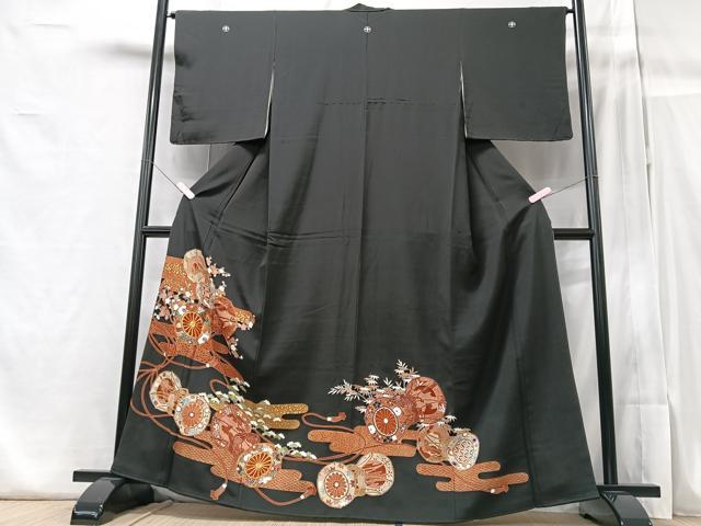 ■■■　サイズ　■■■ 身丈 163cm（肩から） 裄丈 64cm 袖丈 47cm　縫込み 4cm 袖幅 34cm 前幅 25cm 後幅 30cm 着物縫いこみ 内揚げ 7cm 裄 お袖側 約1cm　身頃側 約2cm ■■■　商品詳細　■■...