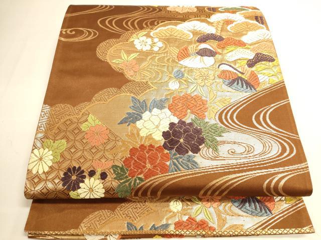 ■■■　サイズ　■■■ 長さ 428cm 幅 31cm程 ■■■　商品詳細　■■■ 【正絹・芯なし・関西仕立て】 詳細に関しましては、画像をご確認ください。 大変上質な逸品になります。 お安く出品致しますので、是非この機会にいかがでしょうか...