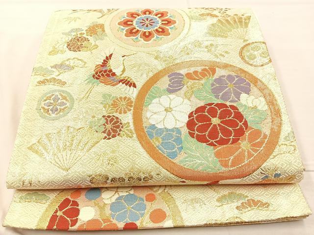 ■■■　サイズ　■■■ 長さ 436cm 幅 31.5cm程 ■■■　商品詳細　■■■ 【正絹・芯なし】 詳細に関しましては、画像をご確認ください。 大変上質な逸品になります。 お安く出品致しますので、是非この機会にいかがでしょうか？ ※汚...