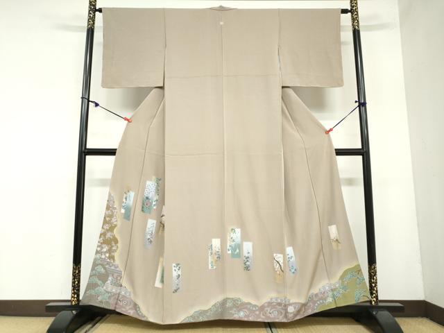 ■■■　サイズ　■■■ 身丈 157cm（肩から） 裄丈 63cm 袖丈 45.5cm　縫込み 3cm 袖幅 33cm 前幅 24.5cm 後幅 30cm 着物縫いこみ 内揚げ 10cm 裄 お袖側 約3cm　身頃側 約4cm ■■■　商品...