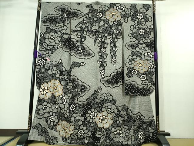 ■■■　サイズ　■■■ 身丈 168.5cm（肩から） 裄丈 69cm 袖丈 110.5cm 袖幅 36cm 前幅 25.5cm 後幅 31cm 着物縫いこみ 内揚げ 4cm 裄 お袖側 約 0cm　身頃側 約 1.5cm ■■■　商品詳細...