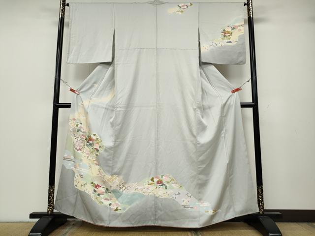 ■■■　サイズ　■■■ 身丈 160.5cm（肩から） 裄丈 64.5cm 袖丈 48.5cm　縫込み 5cm 袖幅 33.5cm 前幅 24.5cm 後幅 30cm 着物縫いこみ 内揚げ 5cm 裄 お袖側 約2cm　身頃側 約3cm ■...