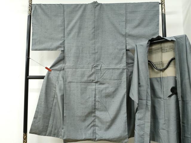 ■■■　サイズ　■■■ 【着物】 身丈 142cm（肩から） 裄丈 67cm 袖丈 52cm　縫込み 3cm 袖幅 33.5cm 前幅 28.5cm 後幅 32cm 着物縫いこみ 内揚げ 3cm 裄 お袖側 約1cm　身頃側 約1cm 【羽...