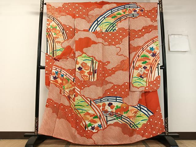 ■■■　サイズ　■■■ 身丈 160cm（肩から） 裄丈 65cm 袖丈 105cm　縫込み 4cm 袖幅 33cm 前幅 25cm 後幅 31cm 着物縫いこみ 内揚げ 3cm 裄 お袖側 約2.5cm　身頃側 約3cm ■■■　商品詳細...