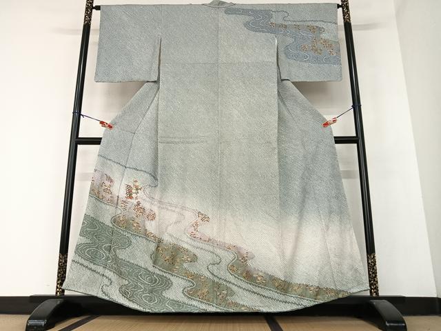 ■■■　サイズ　■■■ 身丈 157.5cm（肩から） 裄丈 63.5cm 袖丈 47.5cm　縫込み 7cm 袖幅 32.5cm 前幅 24cm 後幅 30cm 着物縫いこみ 内揚げ 11cm 裄 お袖側 約2cm　身頃側 約3cm ■■...