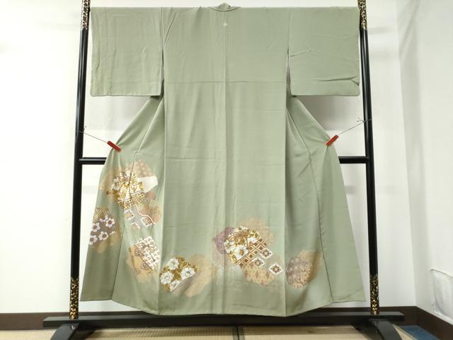 ■■■　サイズ　■■■ 身丈 153cm（肩から） 裄丈 69.5cm 袖丈 48cm　縫込み 5cm 袖幅 37cm 前幅 24cm 後幅 30cm 着物縫いこみ 内揚げ 3cm 裄 お袖側 約2cm　身頃側 約3cm ■■■　商品詳細　...