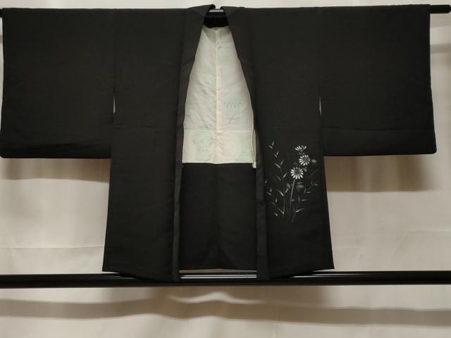 ■■■　サイズ　■■■ 身丈 74cm（肩から） 裄丈 63cm 袖丈 44cm　縫込み 4cm 袖幅 33cm 前幅 18cm 後幅 28.5cm 裄 お袖側 約2cm　身頃側 約4cm ■■■　商品詳細　■■■ 【正絹】 状態は特に目立...