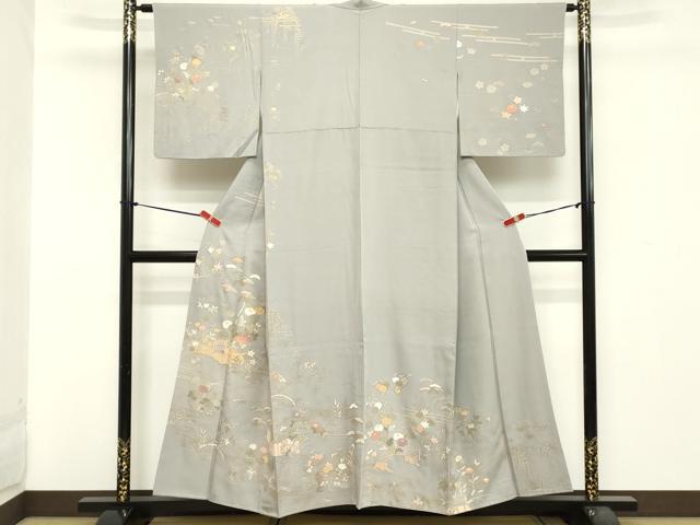 ■■■　サイズ　■■■ 身丈 154cm（肩から） 裄丈 63cm 袖丈 49cm　縫込み 4.5cm 袖幅 33cm 前幅 24cm 後幅 30cm 着物縫いこみ 内揚げ 9cm 裄 お袖側 約4cm　身頃側 約4cm ■■■　商品詳細　...