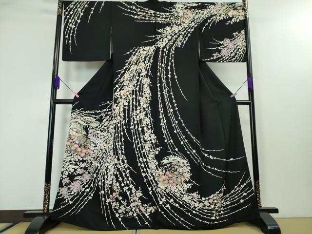 ■■■　サイズ　■■■ 身丈 163.5cm（肩から） 裄丈 71cm 袖丈 48cm　 縫込み 7cm 袖幅 35.5cm 前幅 23.5cm 後幅 30.5cm 着物縫いこみ 内揚げ 6cm 裄 お袖側 約 2cm　身頃側 約 1cm ...