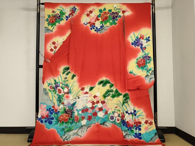 ■■■　サイズ　■■■ 身丈 178.5cm（肩から） 裄丈 64.5cm 袖丈 105cm　縫込み 5cm 袖幅 31.5cm 前幅 23cm 後幅 29cm 着物縫いこみ 内揚げ 0cm 裄 お袖側 約3cm　身頃側 約2.5cm ■■...