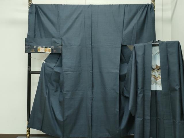 ■■■　サイズ　■■■ 【着物】 身丈 152cm（肩から） 裄丈 76.5cm 袖丈 49cm 袖幅 38cm 前幅 28cm 後幅 31.5cm 着物縫いこみ 内揚げ 8cm 裄 お袖側 約 1.5cm　身頃側 約 0cm 【羽織】 身...