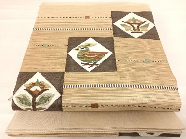 ■■■　サイズ　■■■ 長さ 448cm 幅 30.5cm程 ■■■　商品詳細　■■■ 【正絹・芯なし】 詳細に関しましては、画像をご確認ください。 大変上質な逸品になります。 お安く出品致しますので、是非この機会にいかがでしょうか？ ■■...