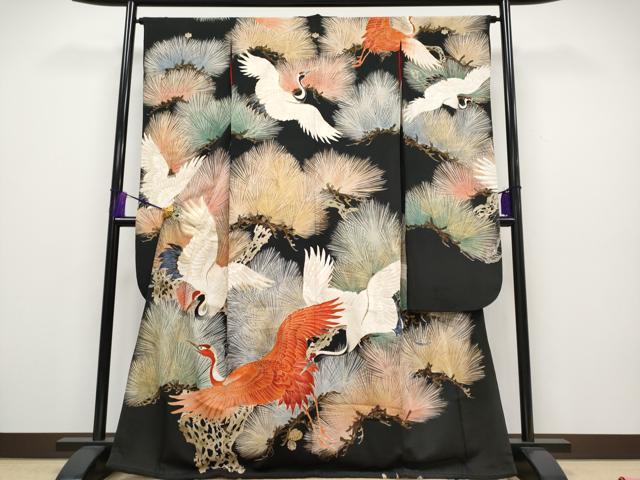 ■■■　サイズ　■■■ 身丈 168.5cm（肩から） 裄丈 63.5cm 袖丈 109cm 袖幅 32.5cm 前幅 22cm 後幅 30cm 着物縫いこみ 内揚げ 0cm 裄 お袖側 約 1cm　身頃側 約 1cm ■■■　商品詳細　■...