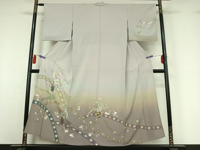 ■■■　サイズ　■■■ 身丈 150cm（肩から） 裄丈 63cm 袖丈 45cm　縫込み 6.5cm 袖幅 32cm 前幅 24cm 後幅 29cm 着物縫いこみ 内揚げ 13cm 裄 お袖側 約3.5cm　身頃側 約5cm ■■■　商品...