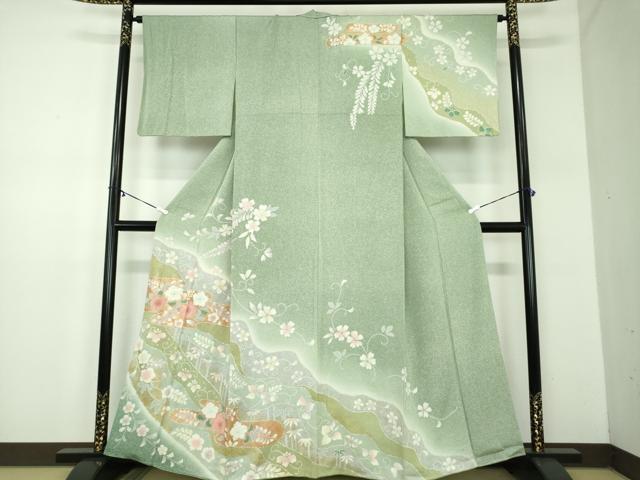 ■■■　サイズ　■■■ 身丈 160.5cm（肩から） 裄丈 64.5cm 袖丈 47cm　縫込み 8cm 袖幅 33.5cm 前幅 24cm 後幅 29.5cm 着物縫いこみ 内揚げ 5cm 裄 お袖側 約3cm　身頃側 約5.5cm ■...